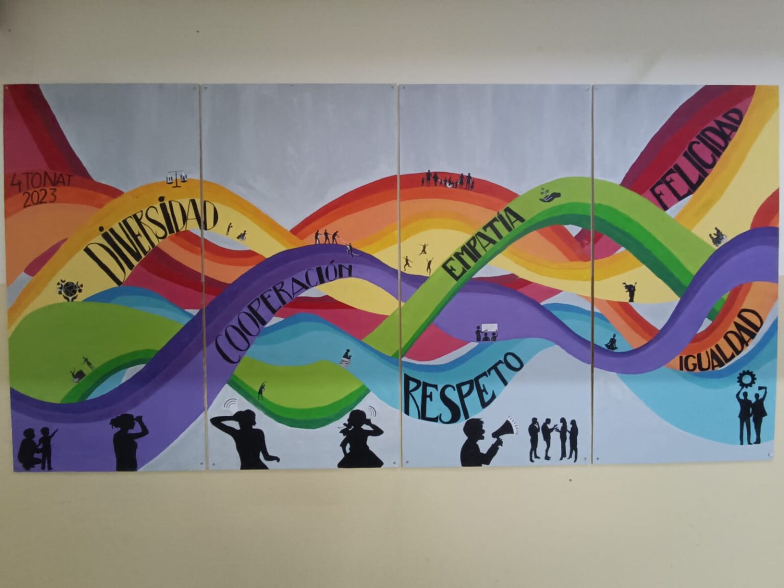 Mural VALORES – Colegio Argentino Danés "Alta Mira"